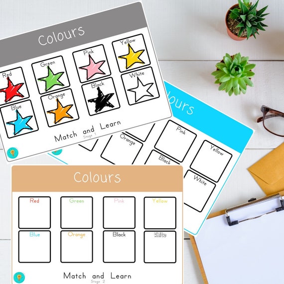 Match and Learn Personalised Name board preschool activities for kids ...