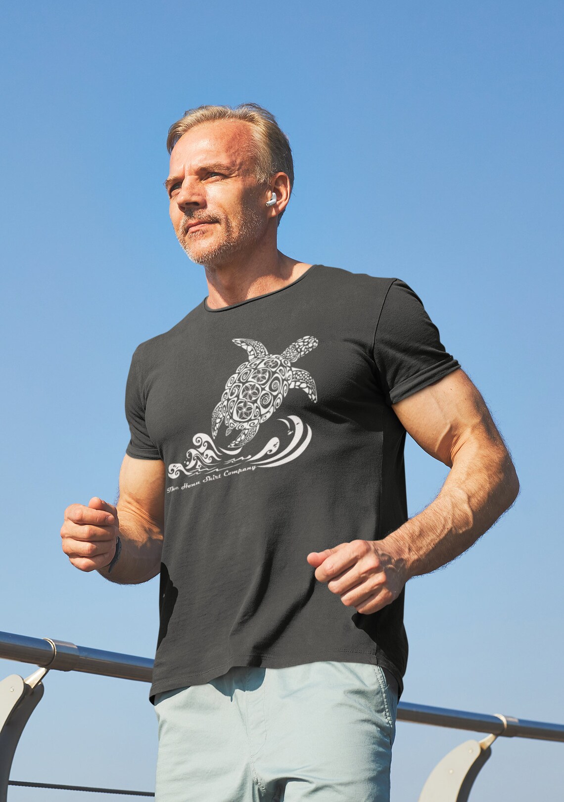 ECO Friendly Sea Turtle Graphic Tee T Shirt, Organic Cotton & Recycled ...