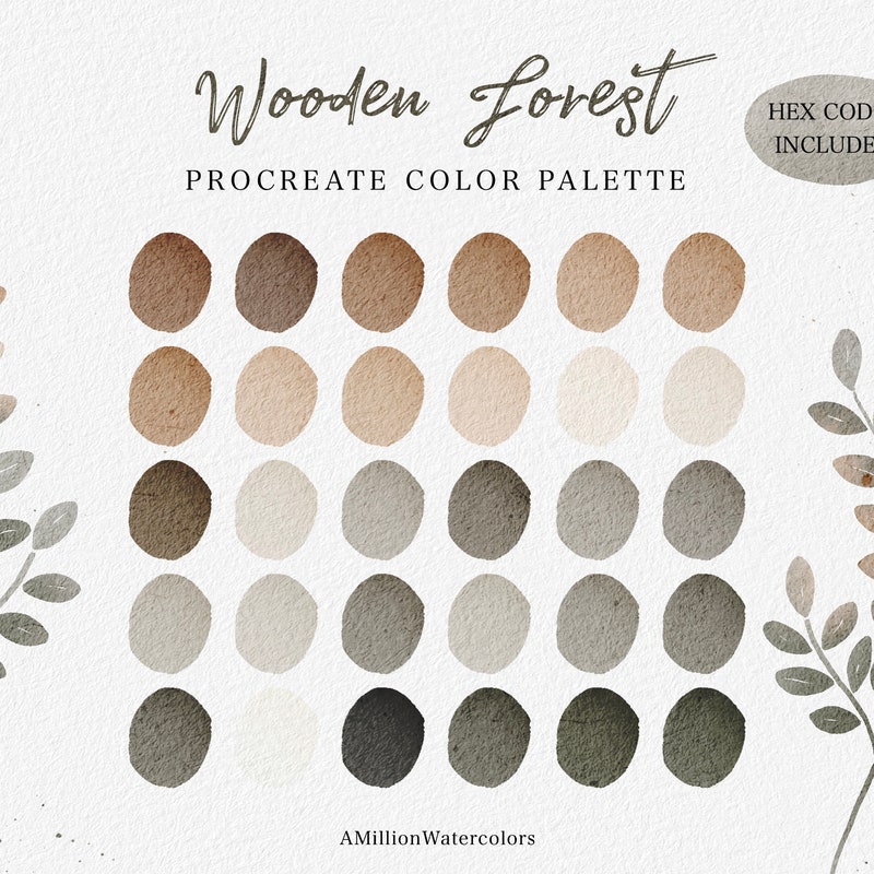 Woodland Color Palette - Etsy