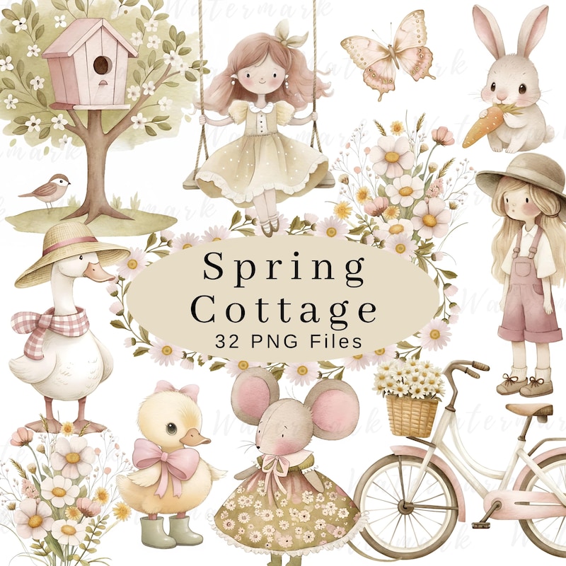 Spring Clip Art - Etsy