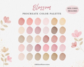 Procreate Color Palette You Make Me Blush Swatches Pink Colors 30 ...