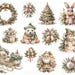 Winter Clipart, Christmas Watercolor Clip Art, Christmas Clipart ...
