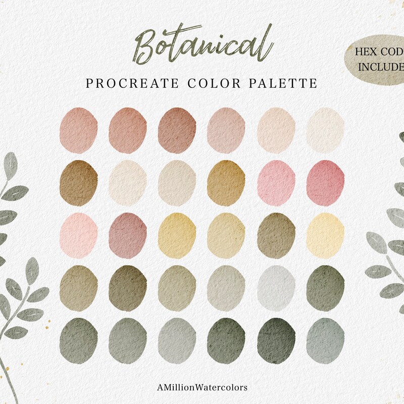 Boho Color Palette - Etsy
