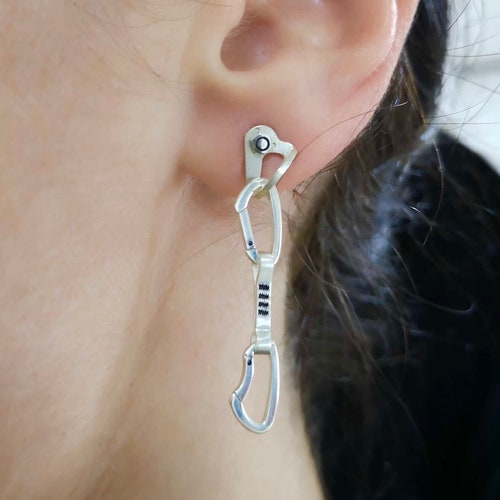 Climbing Jewelry Figure 8 Rock Climbing Earrings - Etsy