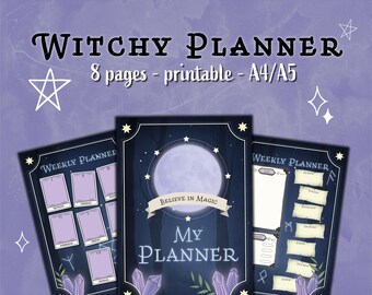 Enchanted Forest Study Planner Printable A4 PDF Organizer for School ...