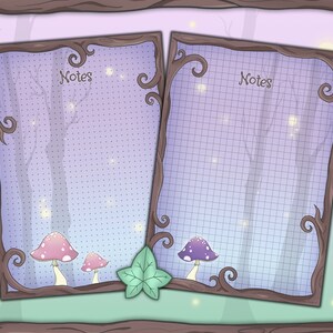 Enchanted Forest Study Planner Printable A4 PDF Organizer for School ...