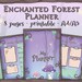 Enchanted Forest Planner Printable A4 PDF - Etsy UK