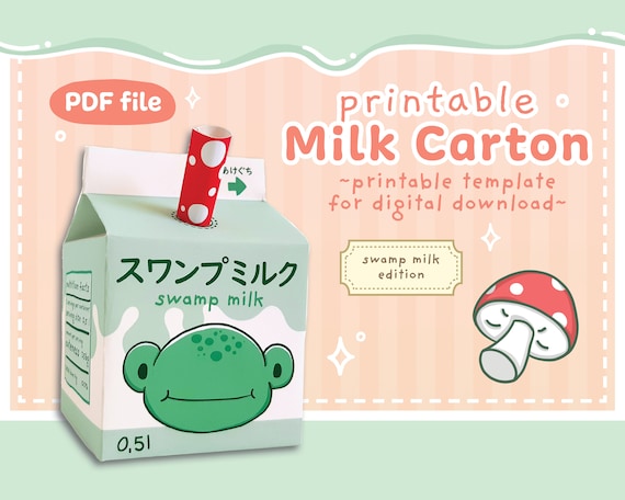 Cute Milk Carton Template