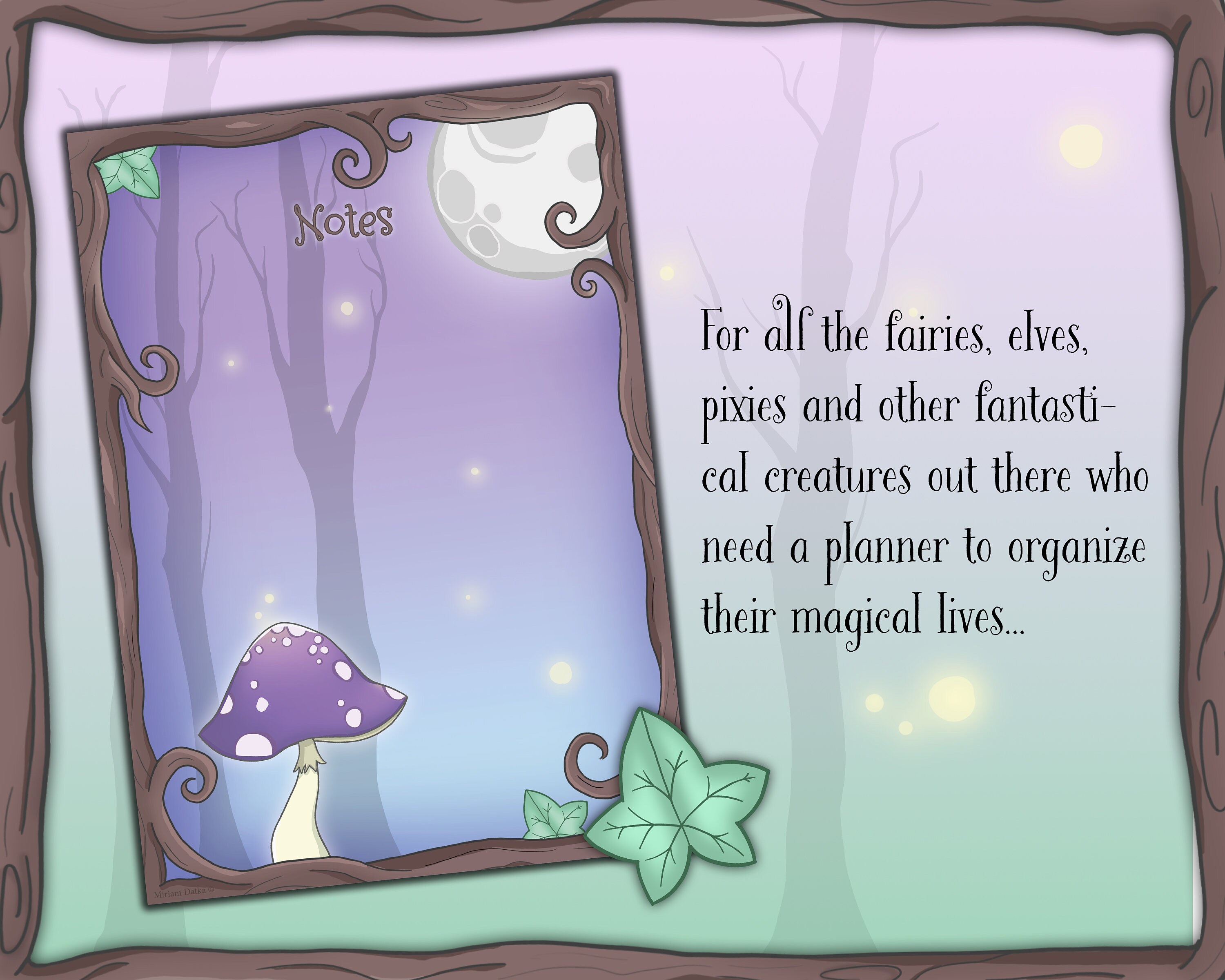 Enchanted Forest Planner Printable A4 PDF - Etsy UK