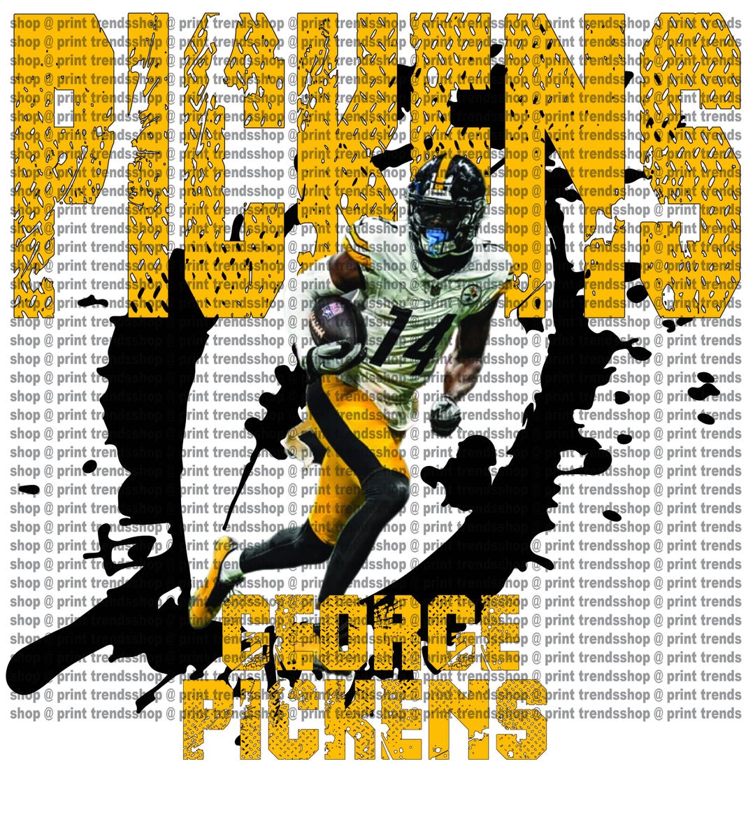 George Pickens, DTF, DTG, Sublimation, Png, Digital, Sports, Football ...