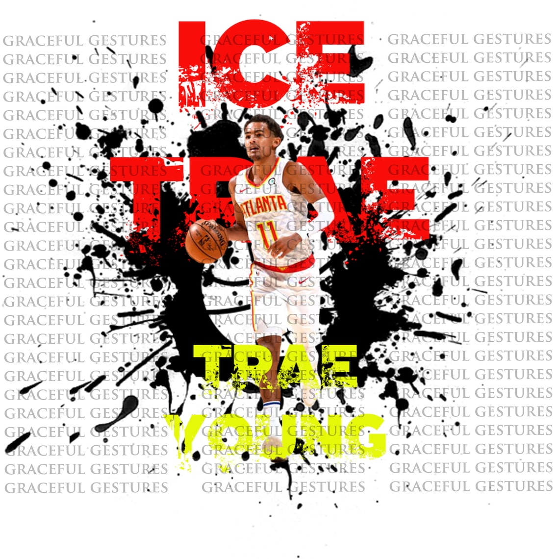 Trey Young Trae Young Ice Trey Sublimation Png Digital - Etsy Ireland