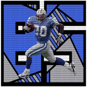 Barry Sanders, Cricut, Cameo, Sublimation, Png, Digital, Sports ...