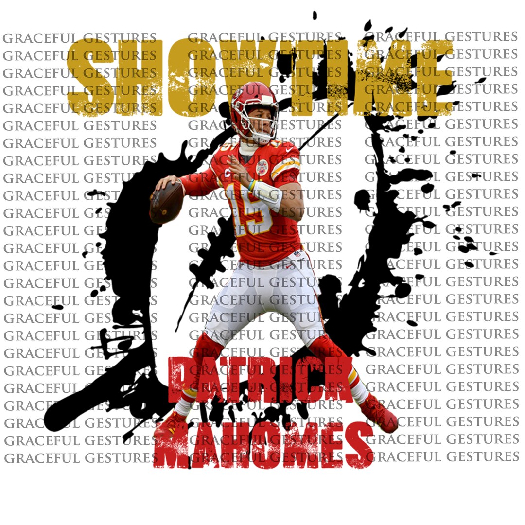 Patrick Mahomes Digital Image for ALL Printable (DTG, DTF, Sublimation ...