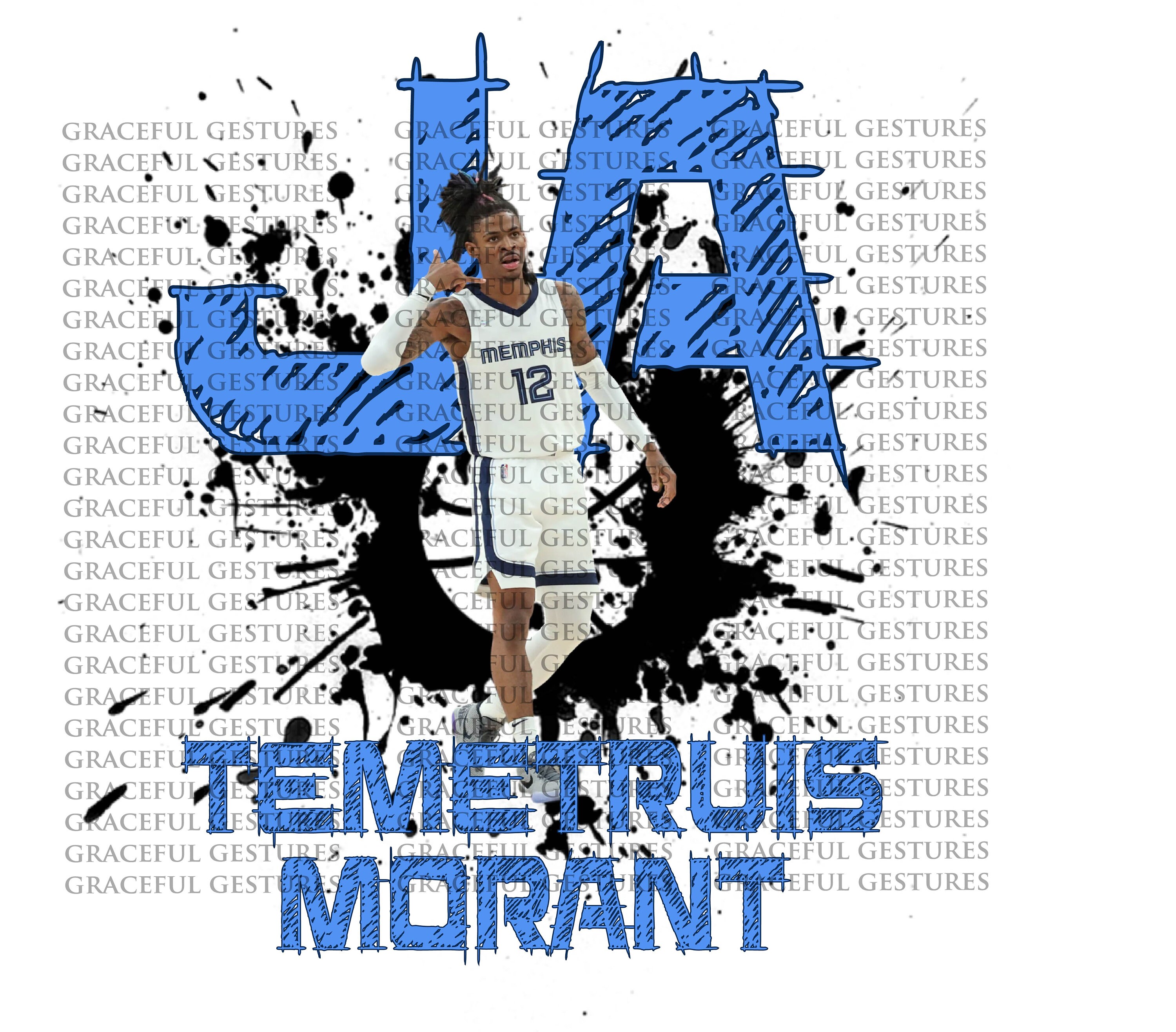Ja Morant, Tumblers, T-shirt, Sublimation, Png, Digital, Sports ...