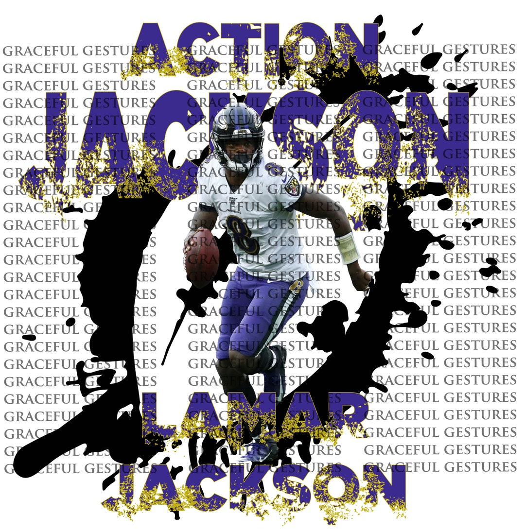 Lamar Jackson Digital Image for ALL Printable (DTG, DTF, Sublimation ...