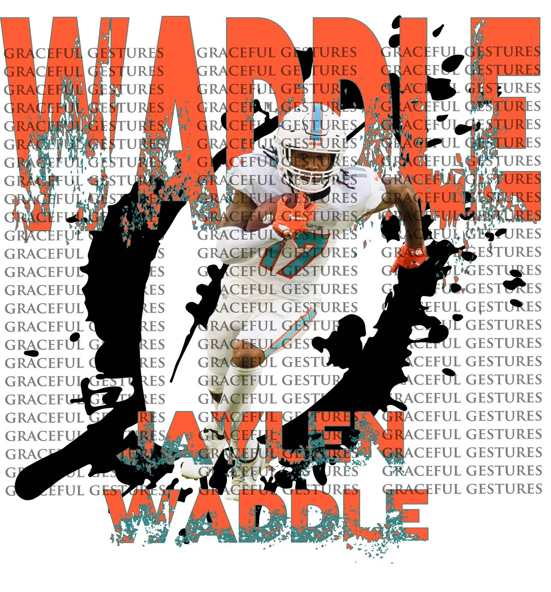 Jaylen Waddle, Mia, Waddle, J Dub, Bama, Dtf, Dtg, Sublimation, Png ...