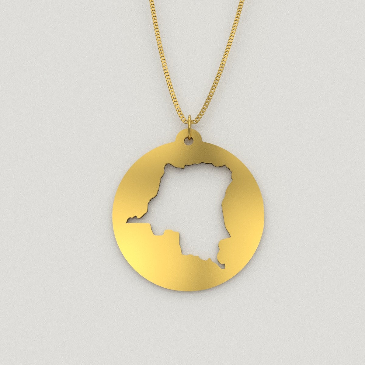 Democratic Republic of Congo necklace Democratic Republic of | Etsy