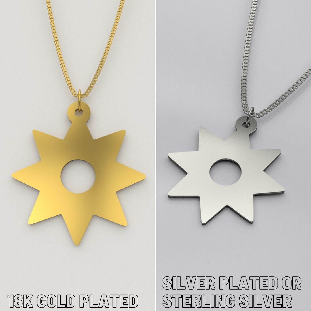 Nsoromma Adinkra Symbol Necklace, Adinkra Pendant in Silver or Gold - Etsy