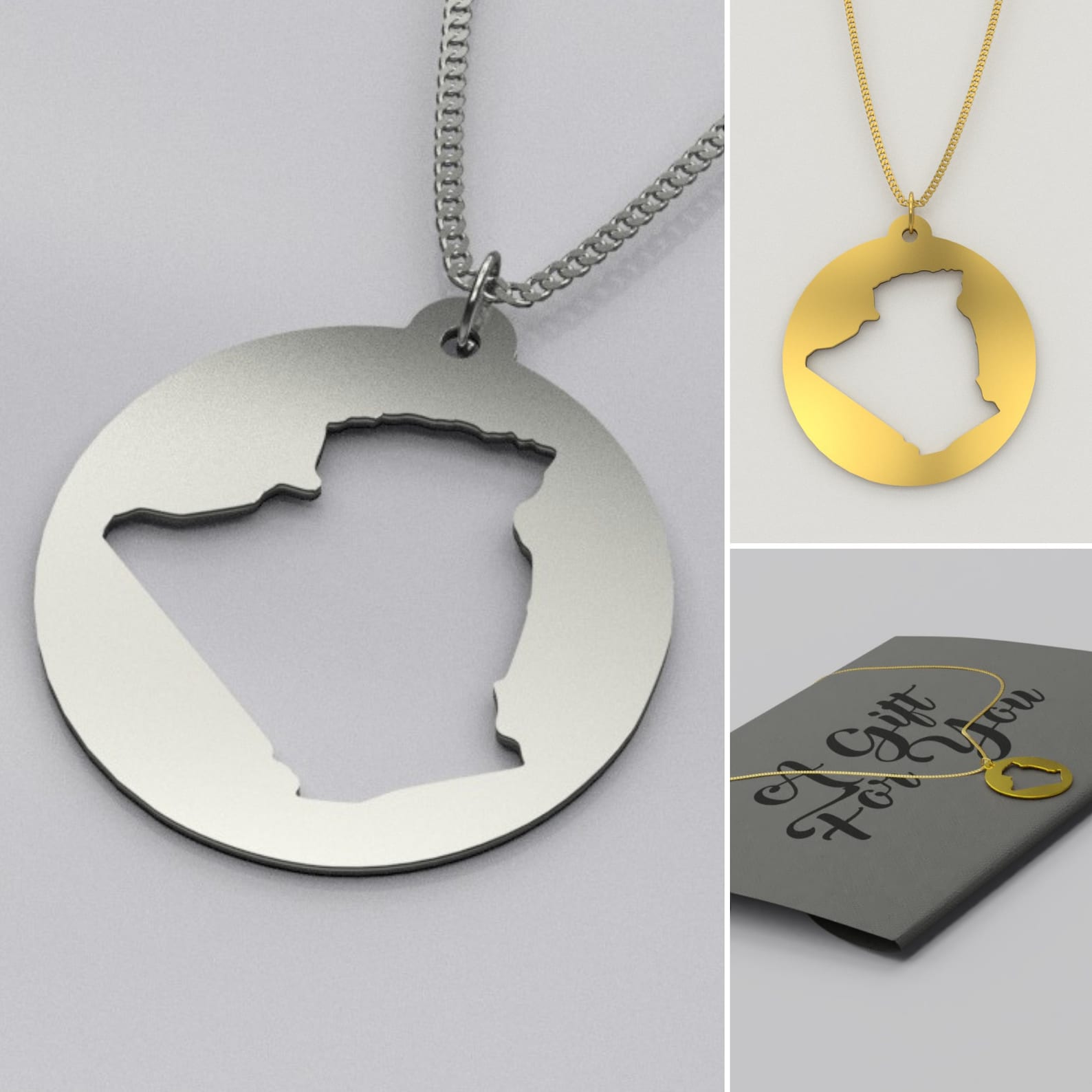 Algeria Necklace, Algerian Flag, Algeria Map, Algeria Necklace, Algeria ...