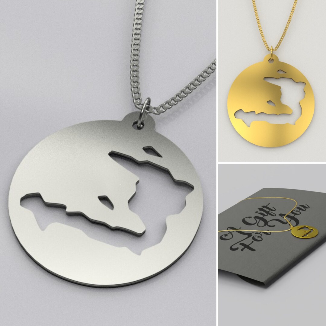 Haiti Necklace, Haiti Flag, Haiti Map, Haiti Pendant, Haiti Jewelry ...