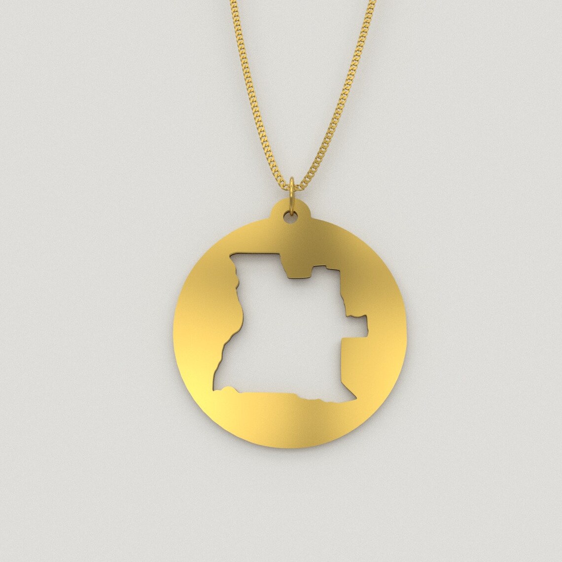 Angola Necklace Angolan Flag Angola Map Angola Necklace | Etsy