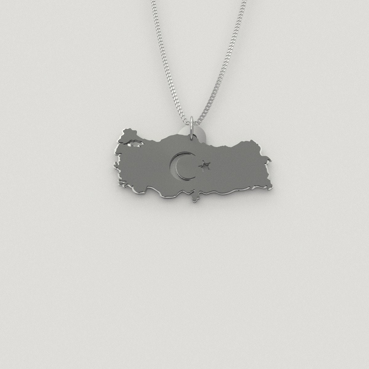 Turkey Necklace Turkey Map Necklace Turkey Flag Necklace - Etsy