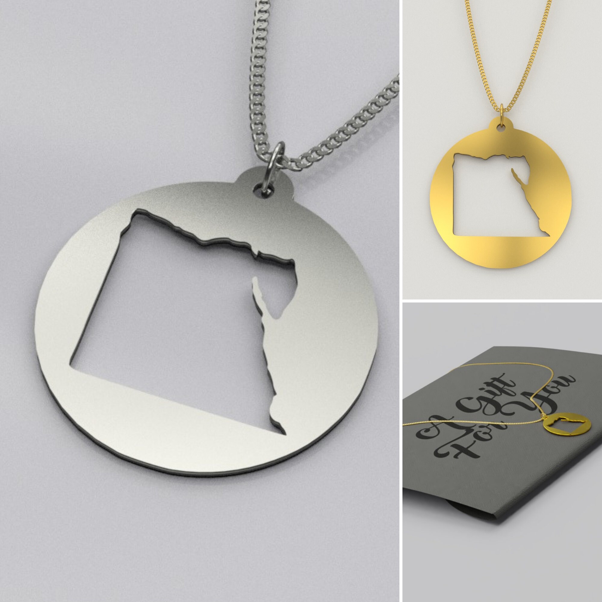 Egypt Necklace Egypt Flag Egypt Map Egyptian Necklace - Etsy