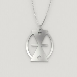 Adinkra Symbol Silver Pendant and Chain African Symbol Sterling Silver ...