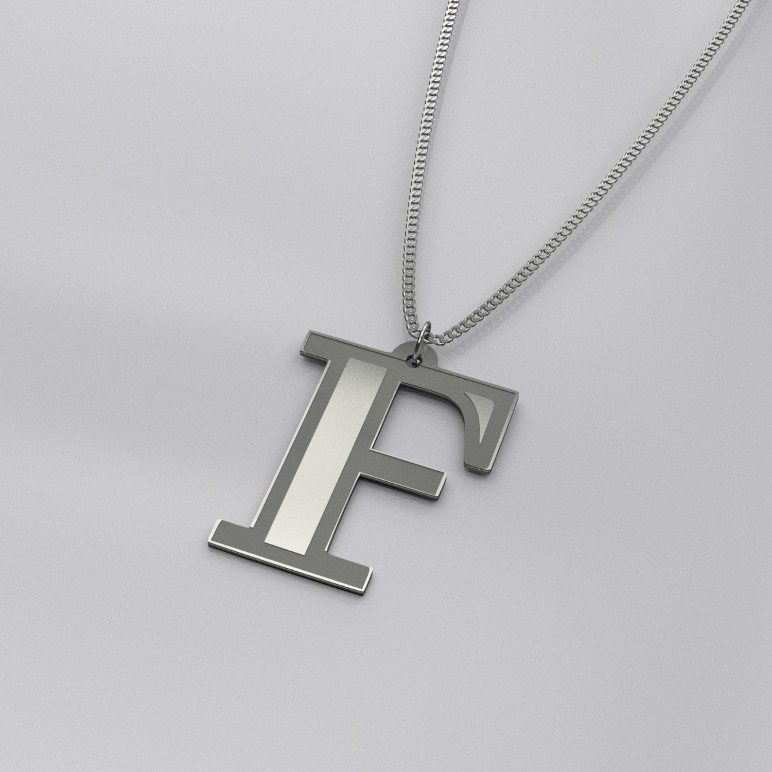 Silber Buchstabe F Halskette, erste Halskette, personalisierte Schmuck, Sterling Silber - Etsy.de