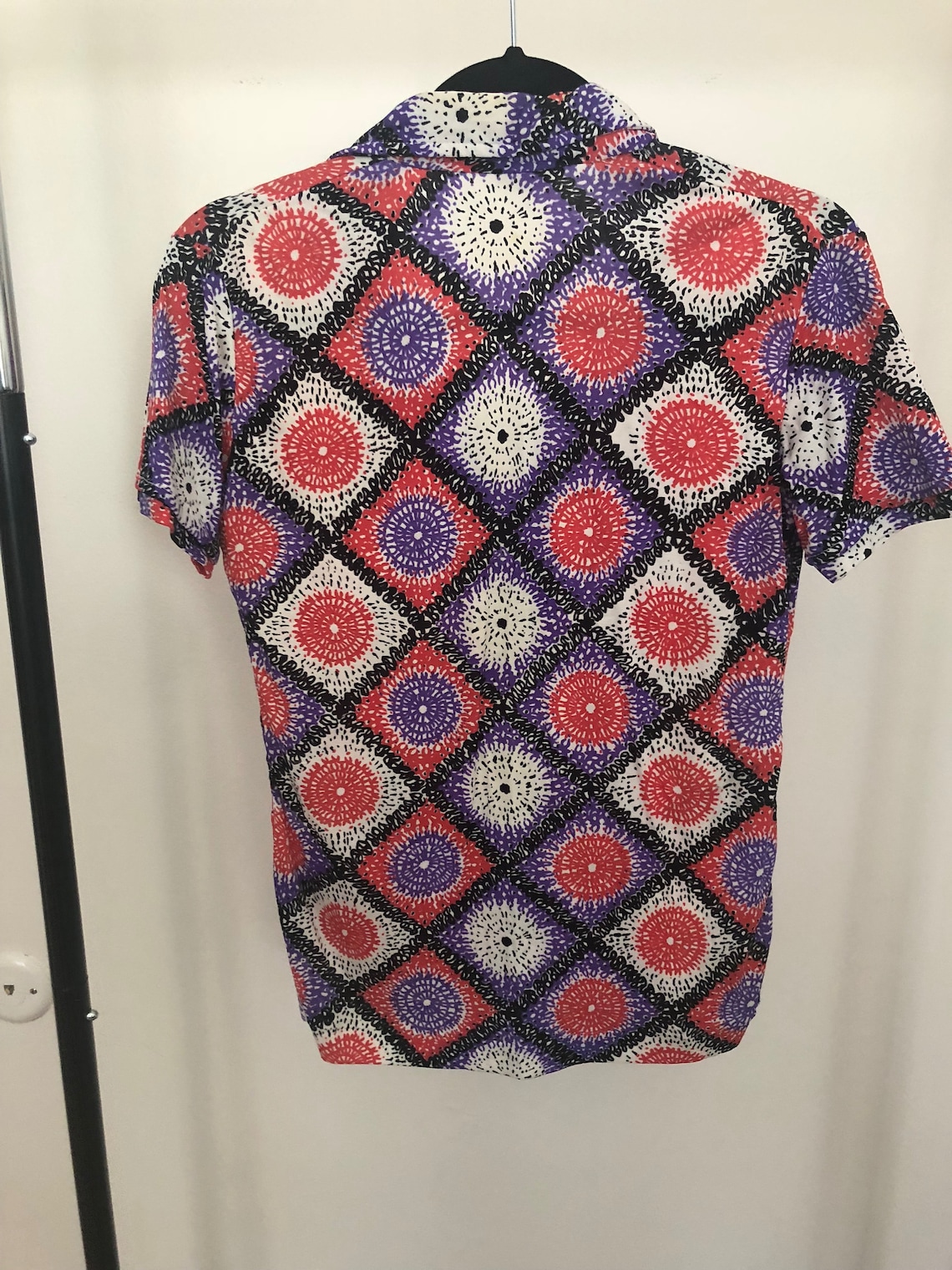 Polo de poliéster de los años 70 - Etsy España