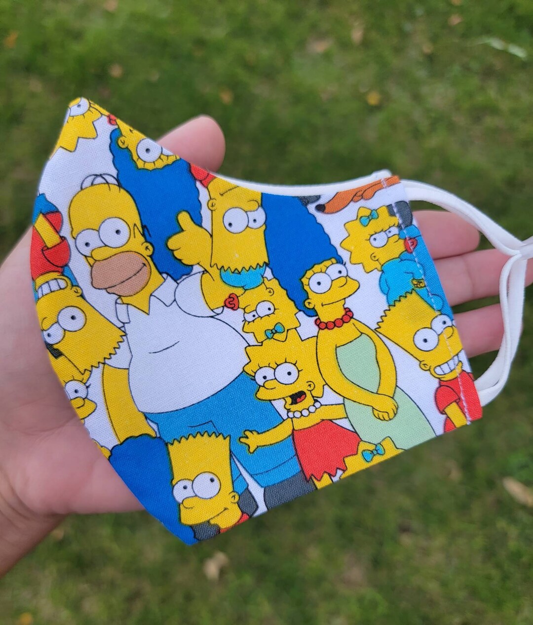 The Simpsons Facemask, Reusable, Handmade, Bart Simpson, Homer Simpson ...