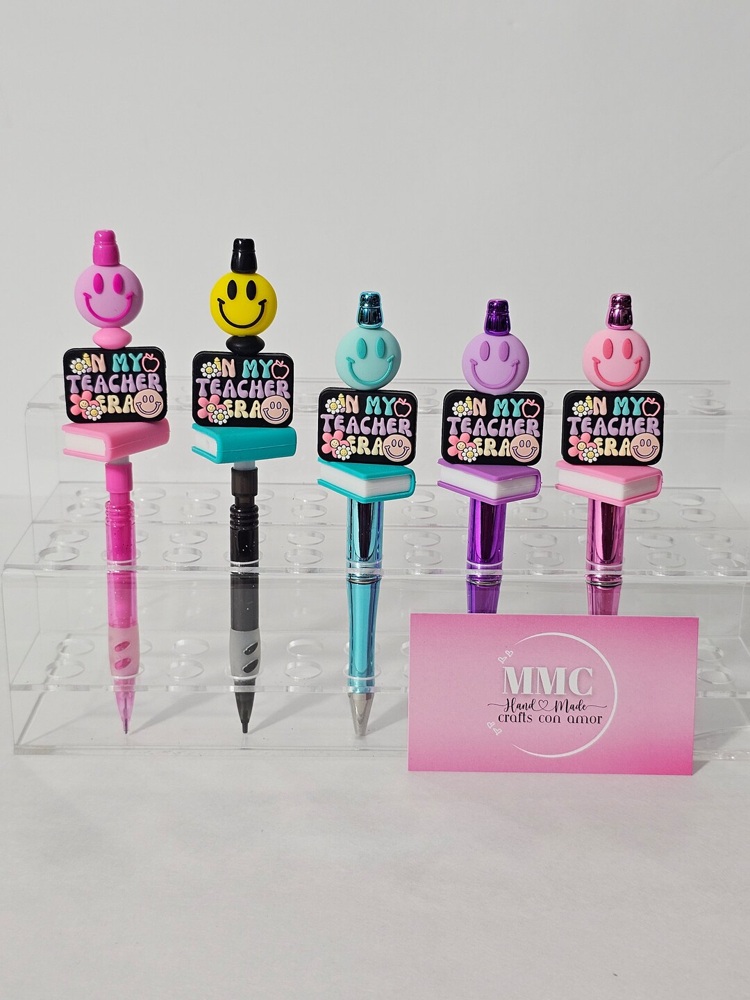 Custom Beaded Teacher Pens, Teacher Era, School Pens, Mechanical Pencil ...