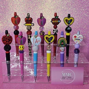 Updated NEW Custom Beaded Apple Pens, Teachers Pen, School Supplies ...