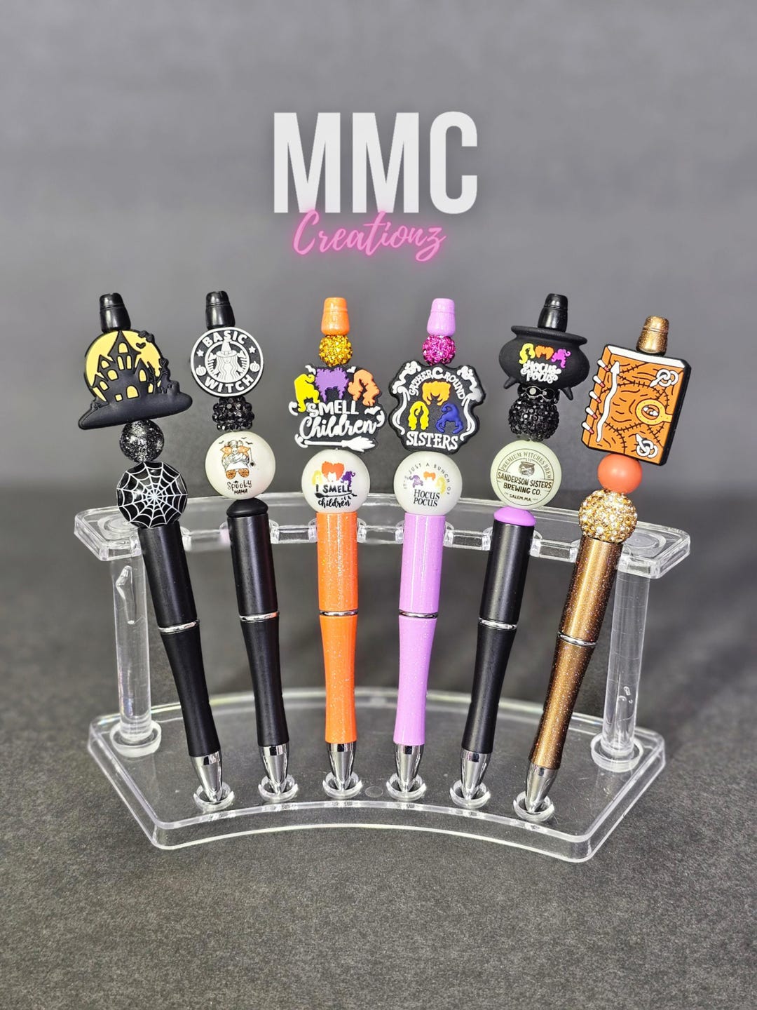 Halloween Custom Beaded Witch Pens, Spooky, Magic, Book, Haunted, Party ...