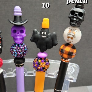 Custom Beaded Halloween Pens and Pencil, Spooky Witches, Stay Spooky ...