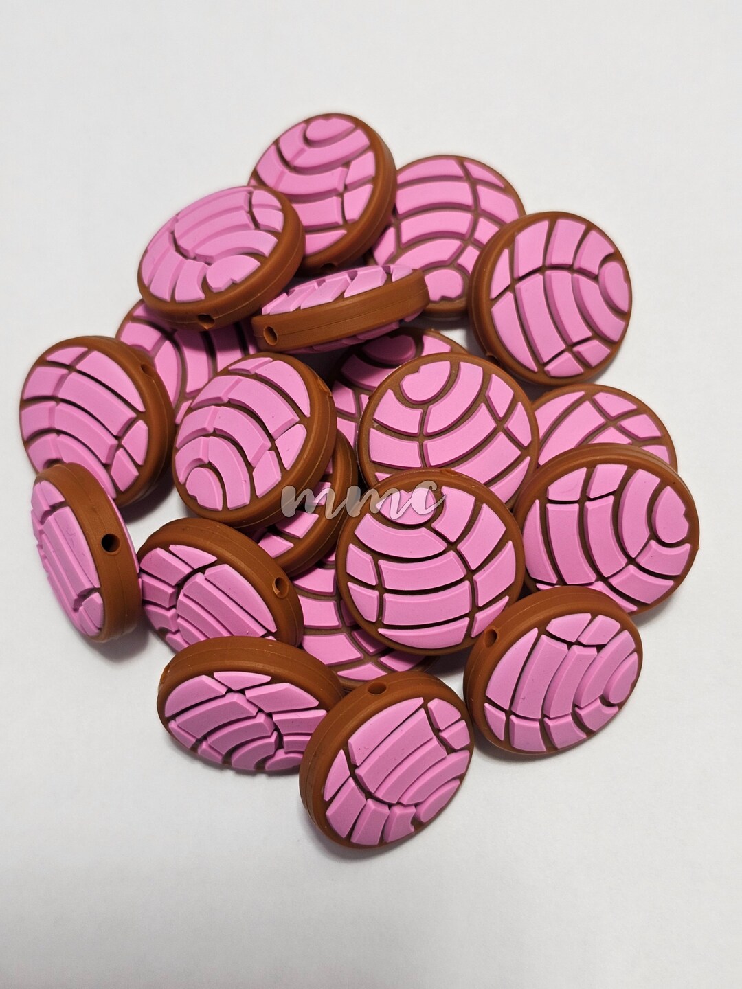 Pink Concha Focal, Silicone Bead, Pan Dulce, Mexican Bread, Food Focals ...