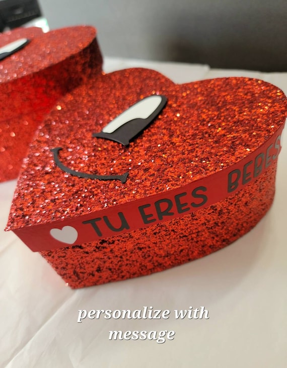Red Glitter Gift Boxes