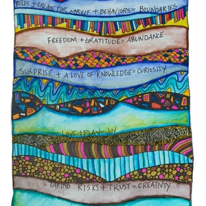 Layered Art and Values Packet Therapy Tools to Create Calm and ...