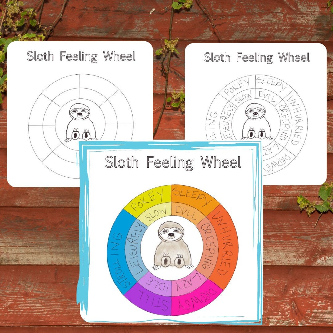 Sloth Feeling Wheel - Etsy