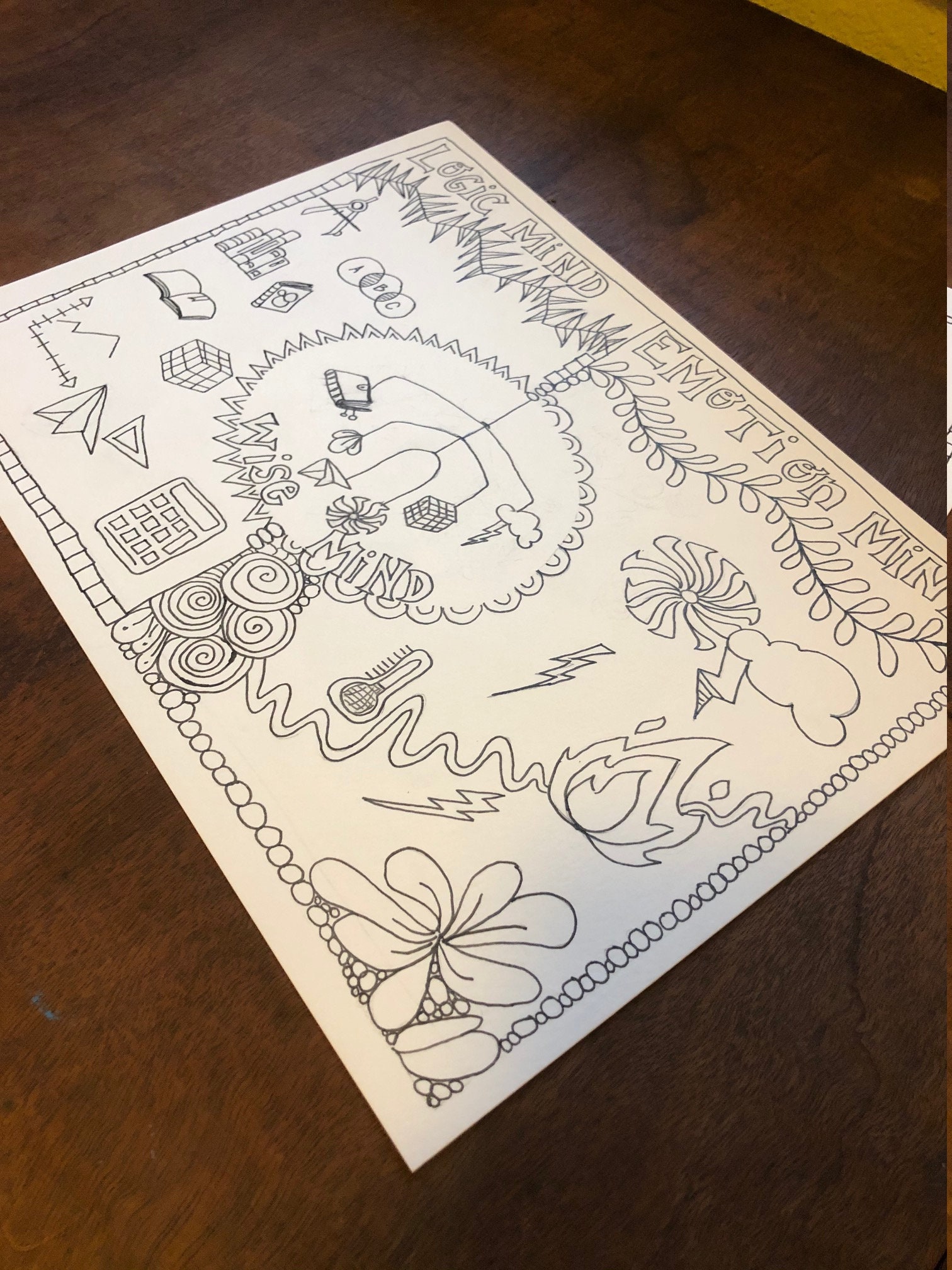 DBT Guide to Understanding Wise Mind| Therapeutic Coloring Guides ...