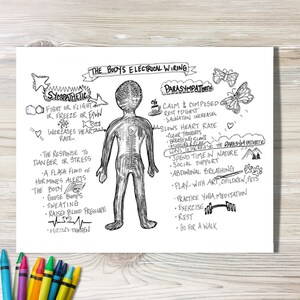 Body Awareness & Sensations Worksheet Therapeutic Guide to | Etsy Canada