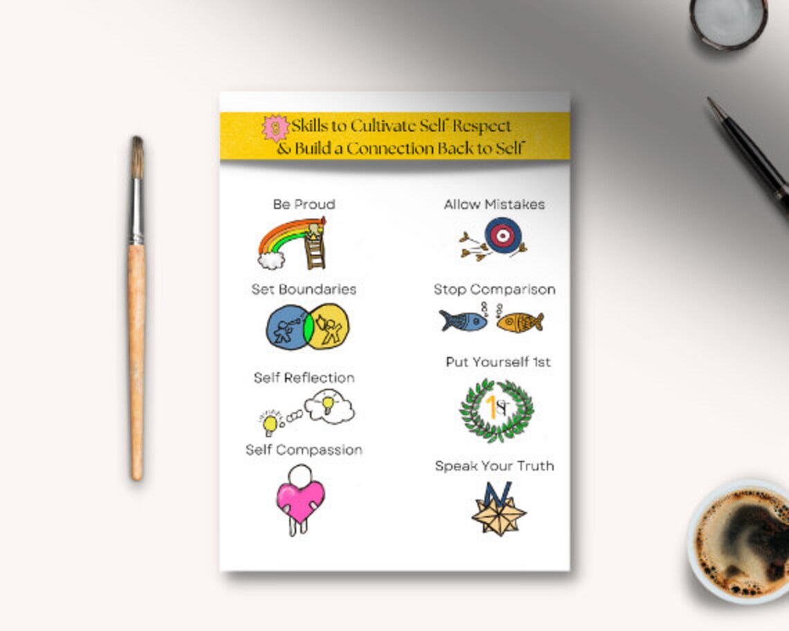 Self-respect Toolkit, Journal Prompts, Art Exercises, and Step-by-step ...