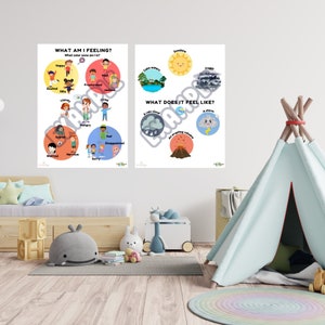 Emotion Regulation Posters for Kids Using Body Movements Managing Big ...
