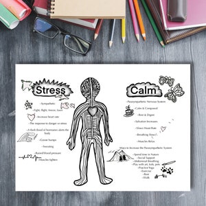 Body Awareness & Sensations Worksheet Therapeutic Guide to | Etsy