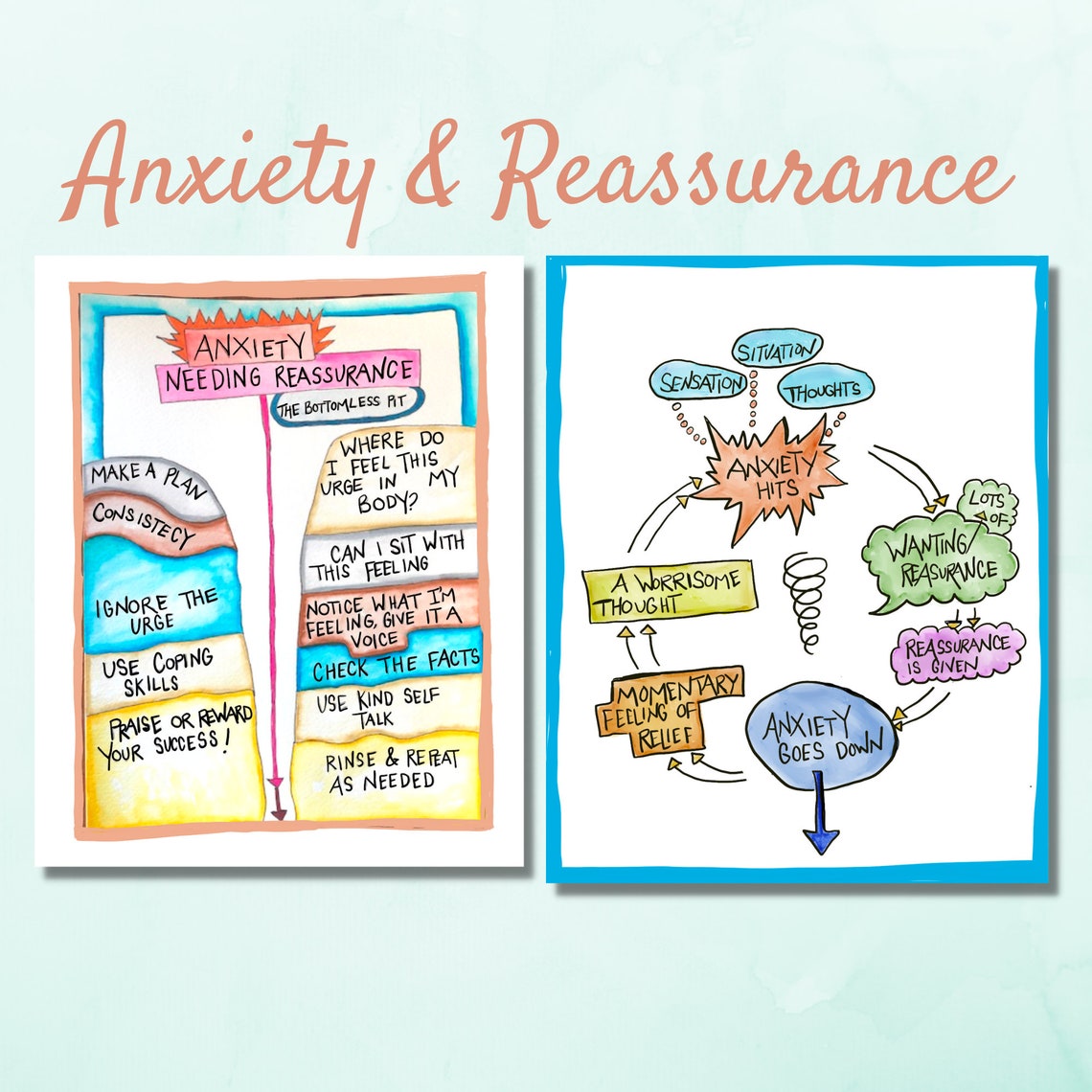 Anxiety Worksheet Therapeutic Guide to Understand Anxiety - Etsy