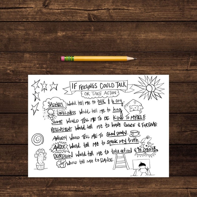 Therapeutic Guide to Understand Feelings Worksheets for Exploring ...