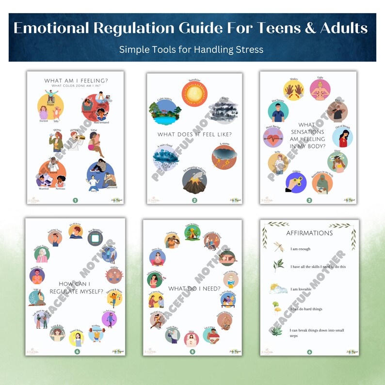 Emotional Regulation Guide Teens Adults Emotion Regulation Stress ...