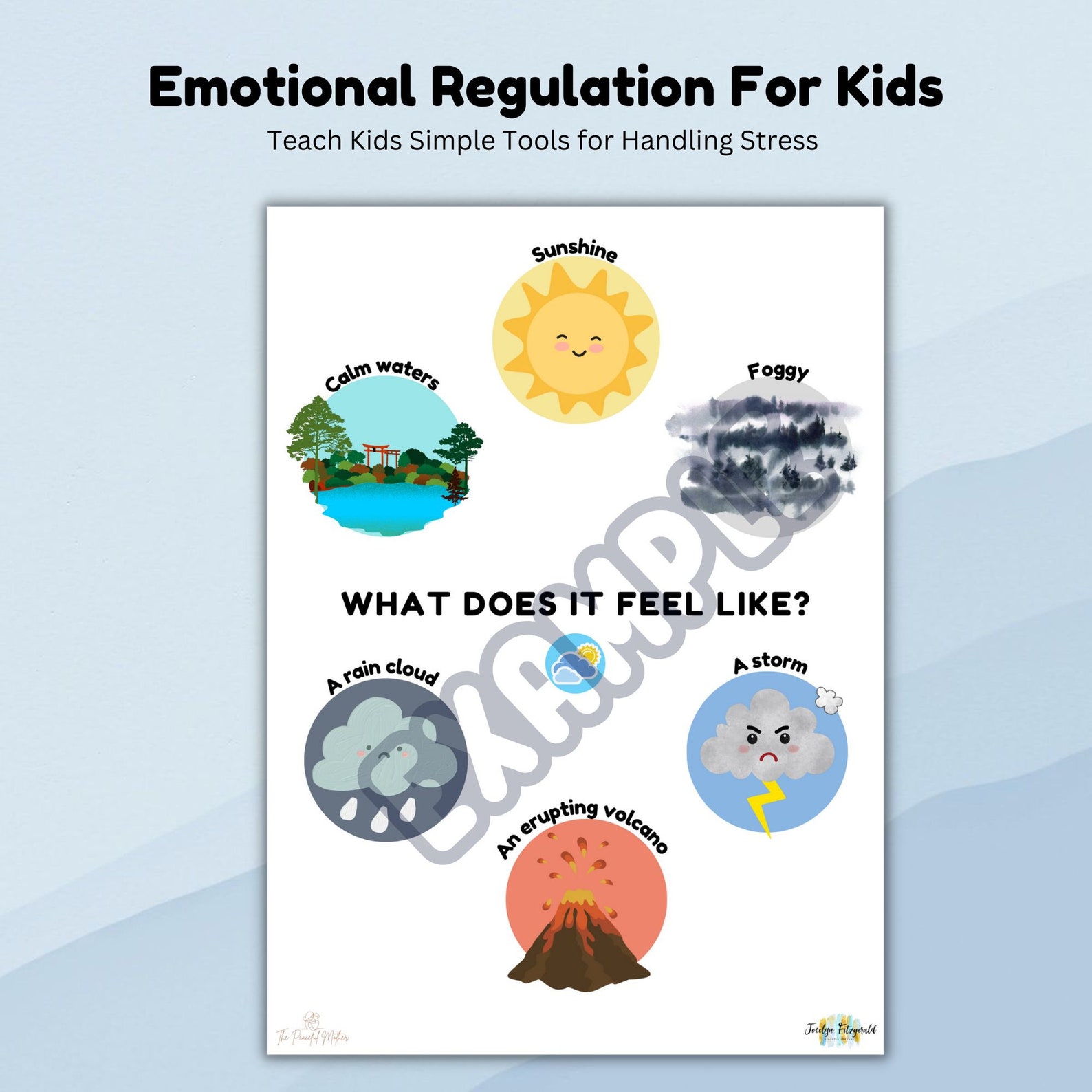 Emotion Regulation Posters for Kids Using Body Movements Managing Big ...