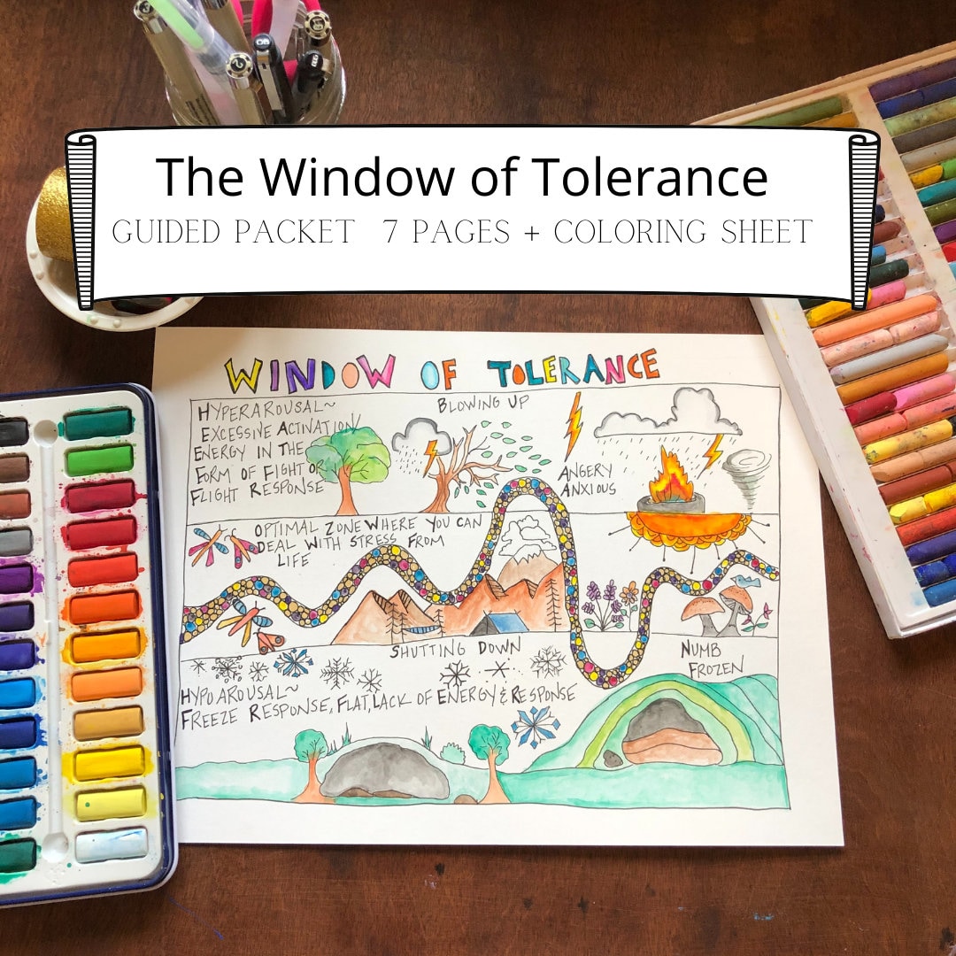 Guide to Window of Tolerance Self Regulation Skills Manage Big Emotions ...