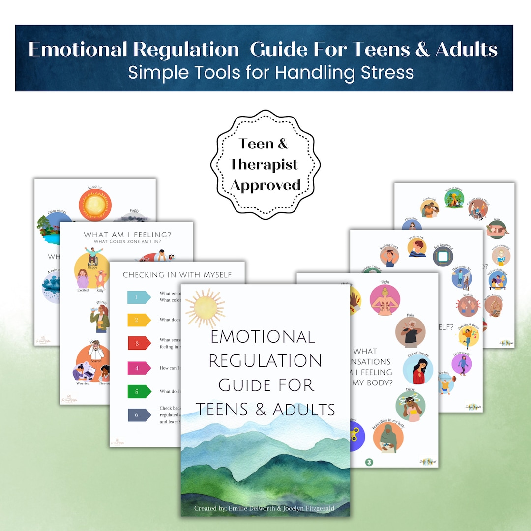 Emotional Regulation Guide Teens Adults Emotion Regulation Stress ...